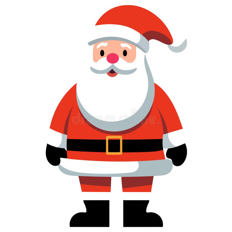 Cartoon Vector Santa Claus Christmas Cartoon Character Stock ...
