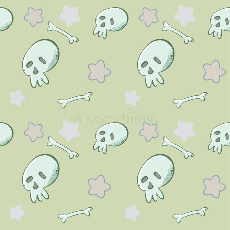 Cartoon skull pattern stock vector. Illustration of geometric - 143630442