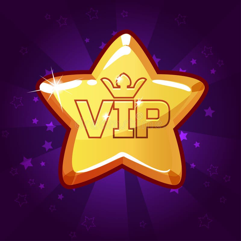 Cartoon Vector Vip Gold Star Stock Illustrations – 131 Cartoon Vector ...