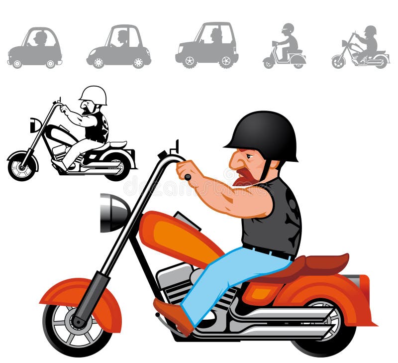 18+ Motorbike cartoon Free Stock Photos - StockFreeImages
