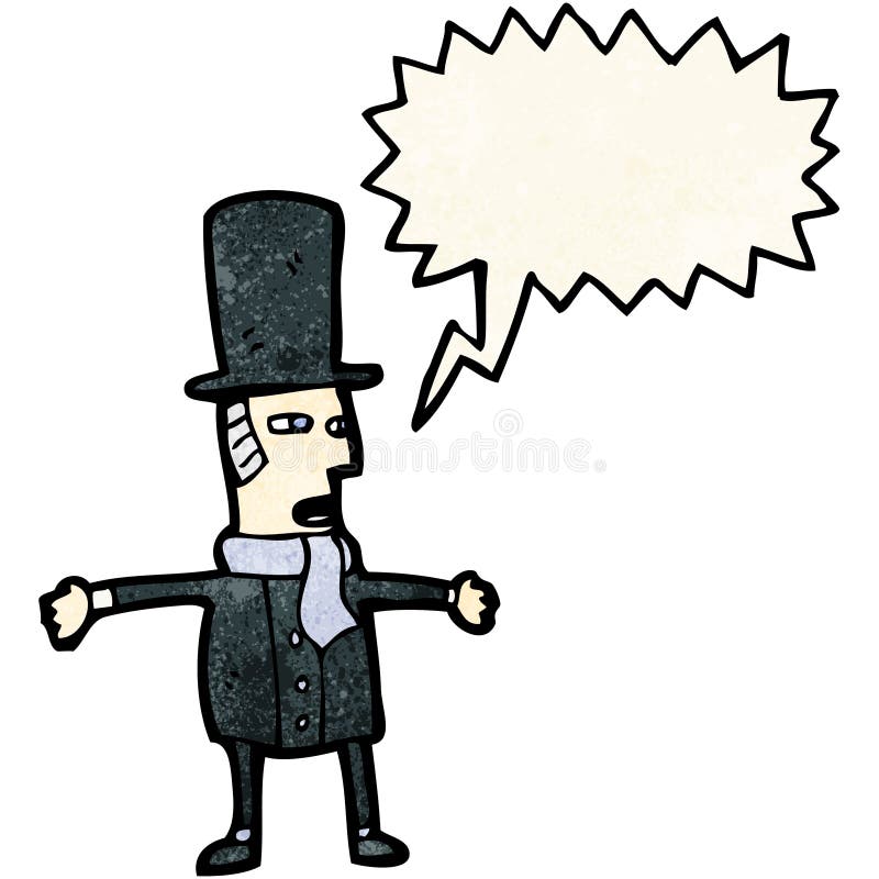 Cartoon Victorian Gentleman Stock Vector - Illustration of cloud ...