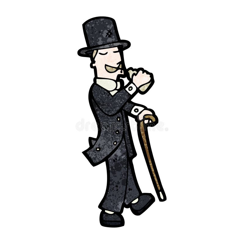 Cartoon Victorian Gentleman Stock Vector - Illustration of gentleman ...