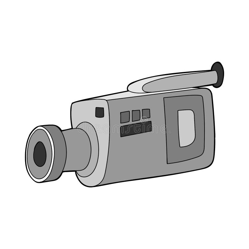 Cartoon video recorder stock vector. Illustration of vintage - 260554916