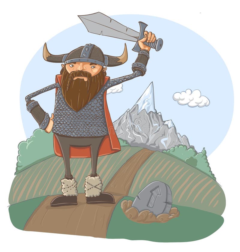 Cartoon viking stock vector. Illustration of cartoon - 28735163