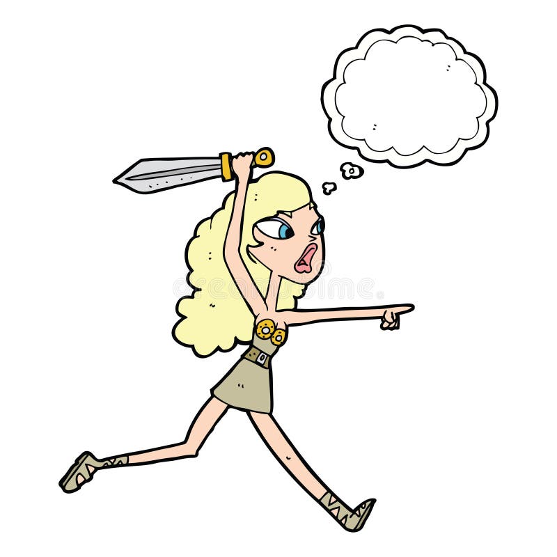Cartoon Viking Girl Sword Stock Illustrations – 166 Cartoon Viking Girl ...