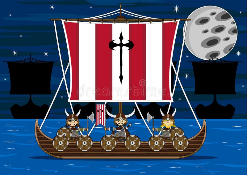 Cartoon Vikings Longship Stock Illustrations – 56 Cartoon Vikings ...
