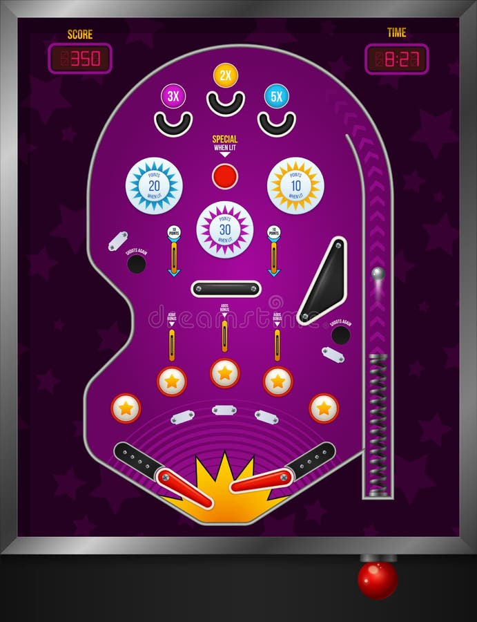 Cartoon Pinball Stock Illustrations – 113 Cartoon Pinball Stock ...