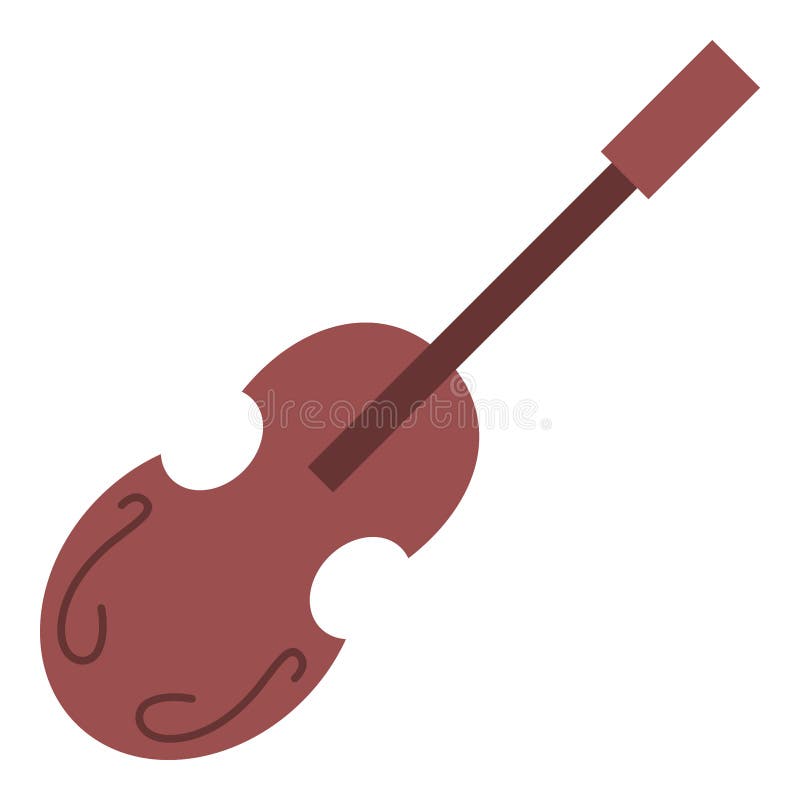 Cartoon violin stock vector. Illustration of logo, cartoon - 258126993