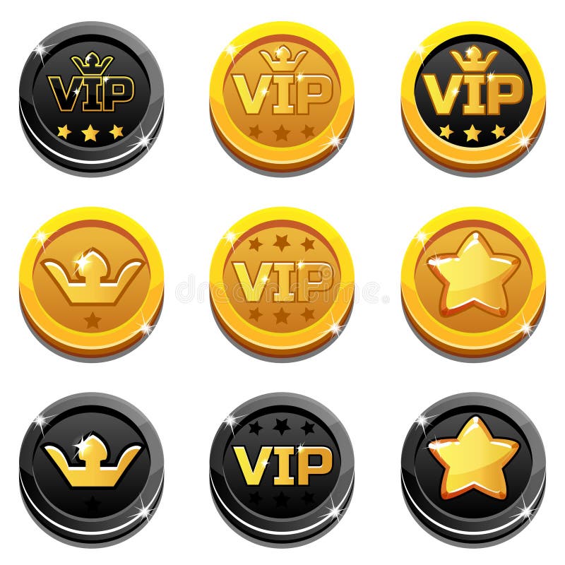 Cartoon Vector Vip Gold Star Stock Illustrations – 131 Cartoon Vector ...