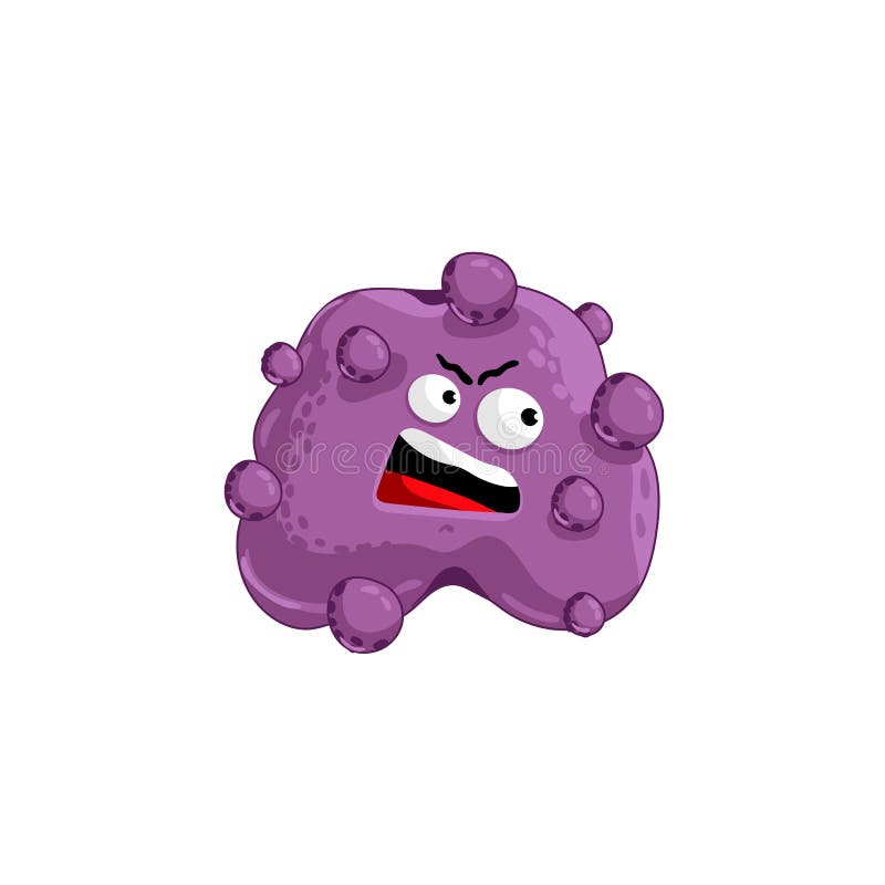 Cartoon Virus Character Vector Stock Vector - Illustration of creature ...