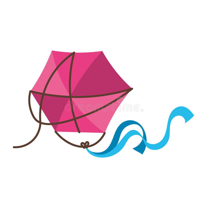 Cartoon Voador De Pipa De Papel Ilustração do Vetor - Ilustração de ...