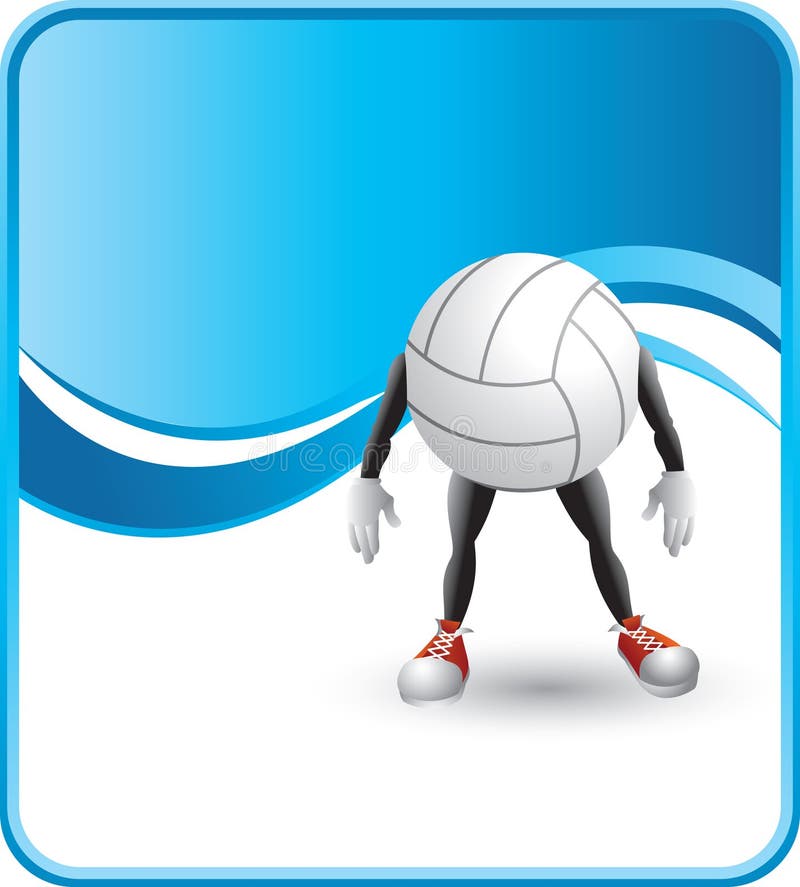 Cartoon volleyball stock vector. Illustration of person - 8984307