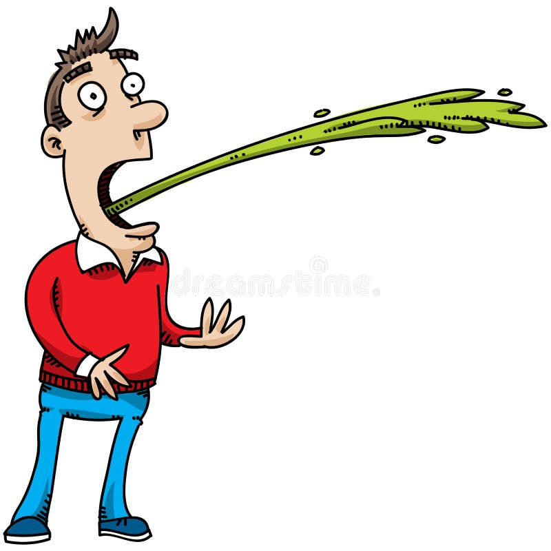 Cartoon Vomit stock illustration. Illustration of drunk - 22133133
