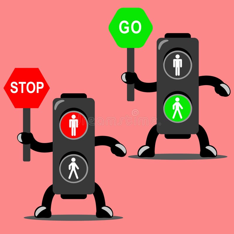 Cartoon man walk on street stock illustration. Illustration of cartoon ...