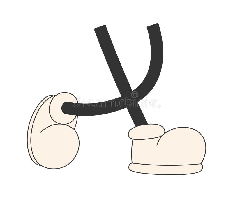 Cartoon Walking Legs stock vector. Illustration of vector - 276000830