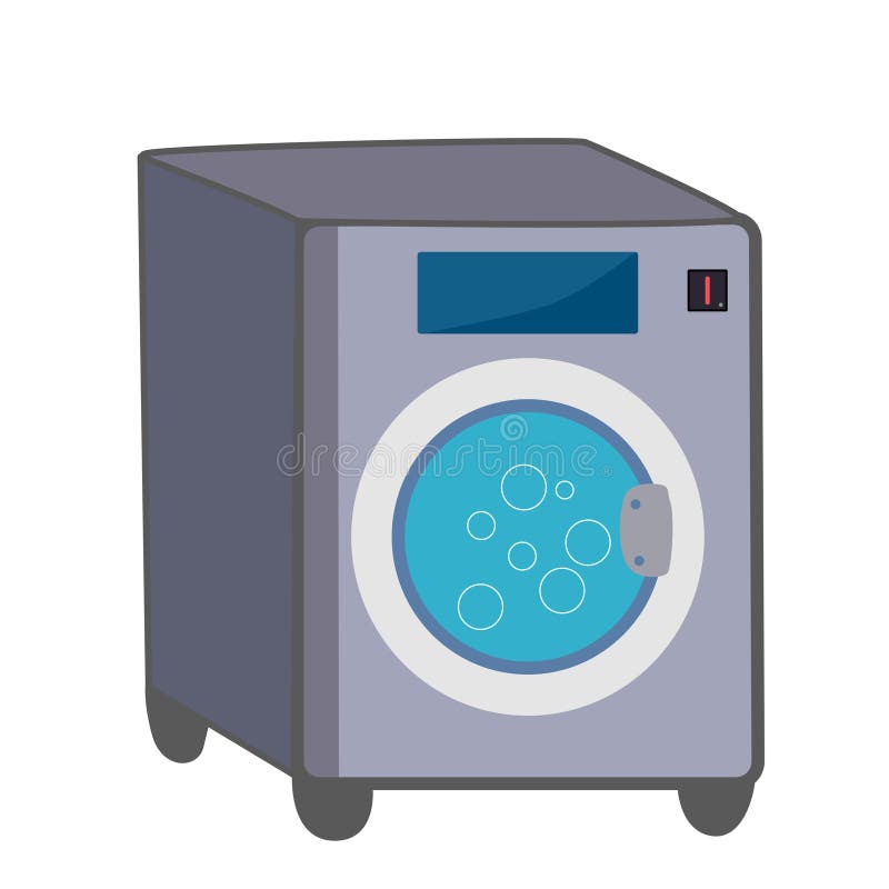 Cartoon Washing Machine Illustration Stock Vector - Illustration of ...