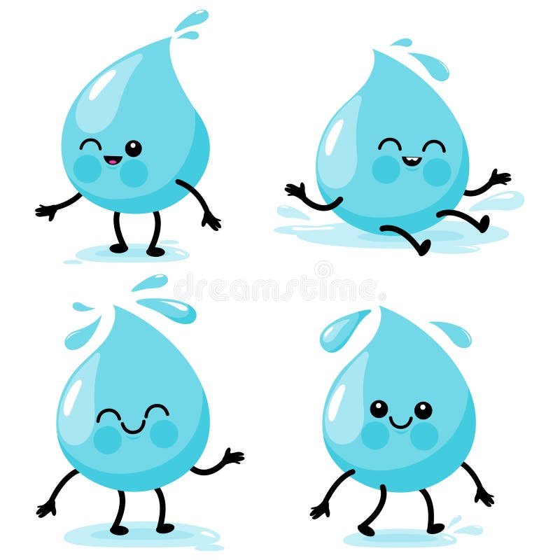 Waterdrop Face Stock Illustrations – 132 Waterdrop Face Stock ...