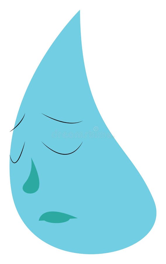 Sad Cartoon Water Drop Stock Illustrations – 268 Sad Cartoon Water Drop ...