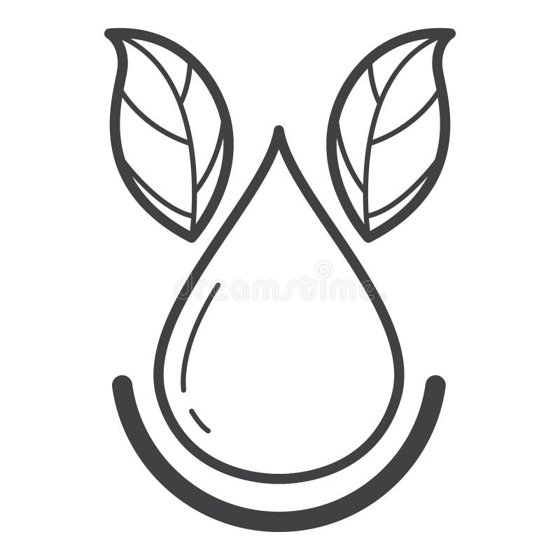 Cartoon water stock vector. Illustration of vector, logo - 258301177