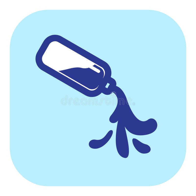 Cartoon water splash icon stock vector. Illustration of icon - 257709707