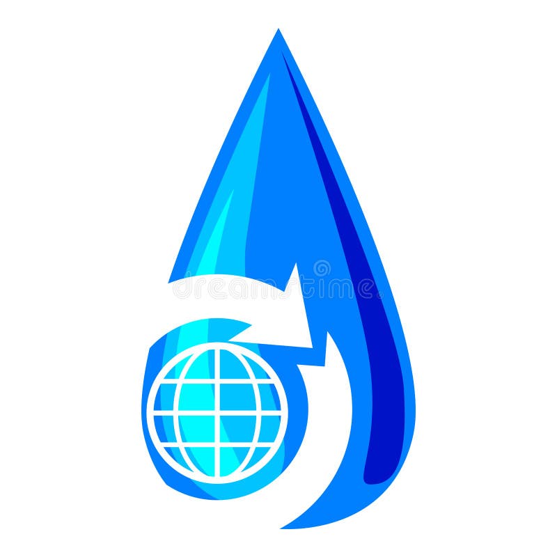 Water for life stock vector. Illustration of life, water - 258300842