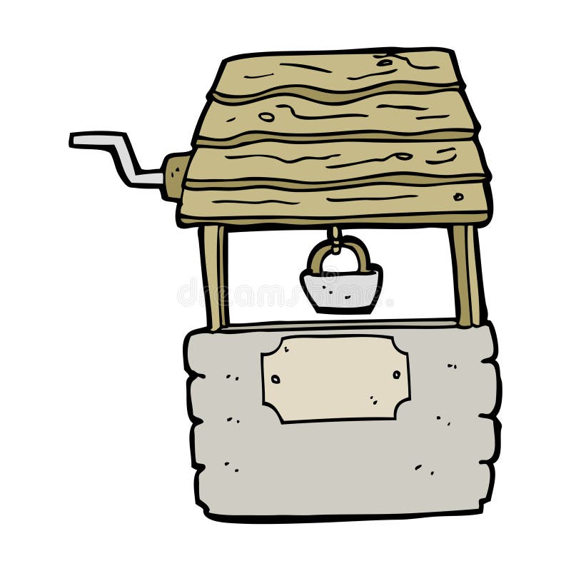 Cartoon well stock vector. Illustration of happy, line - 37015185