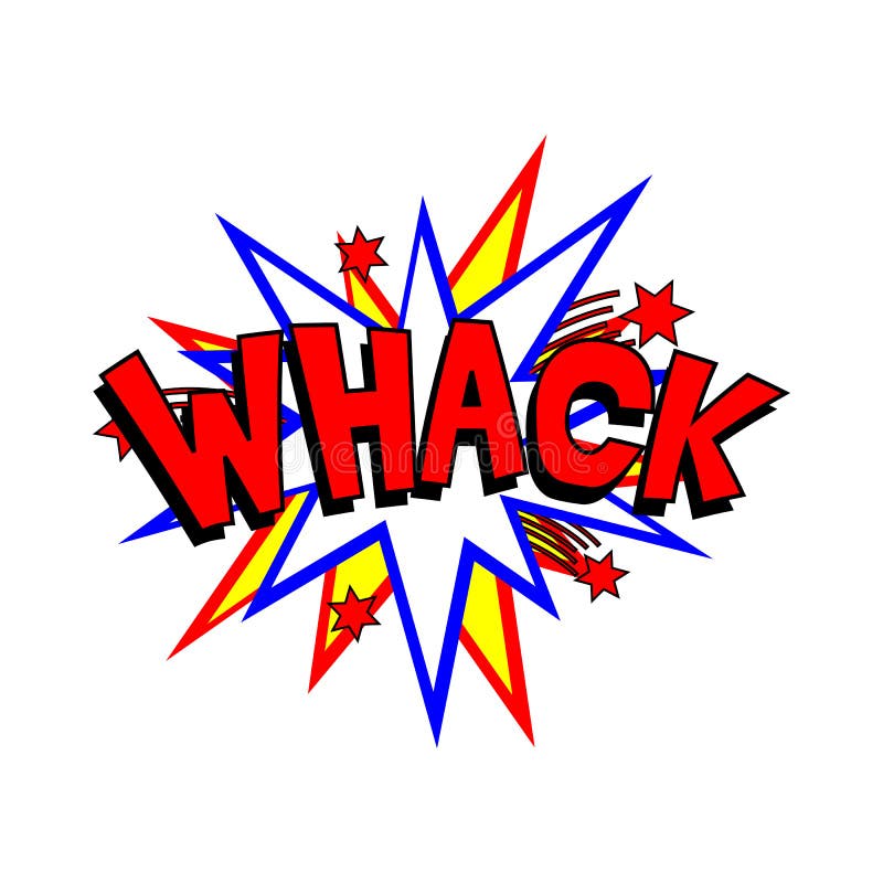 Cartoon Whack Sound stock vector. Illustration of word - 84961744