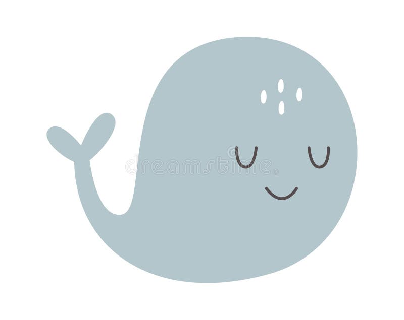 Cartoon Whale Icon stock vector. Illustration of nature - 278745609