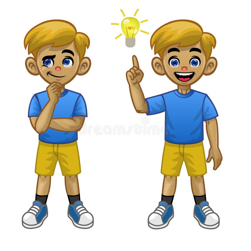 Thinking Boy Clip Art