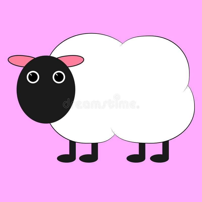 Funny Sheep Cartoon Silly Face Stock Illustrations – 48 Funny Sheep ...