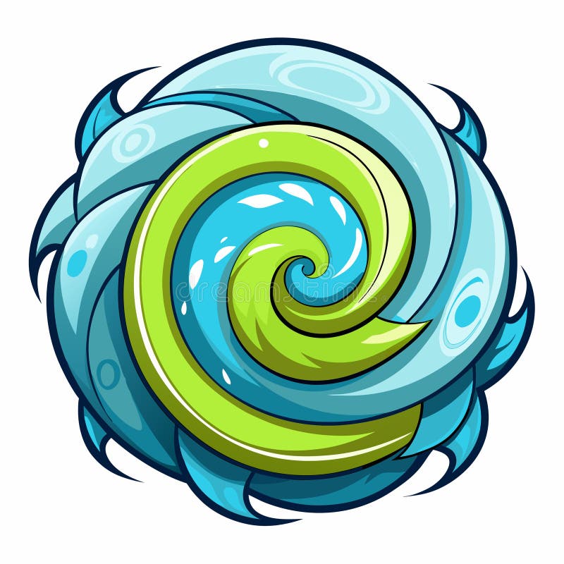 Cartoon Wind Swirl stock vector. Illustration of tornado - 343760849