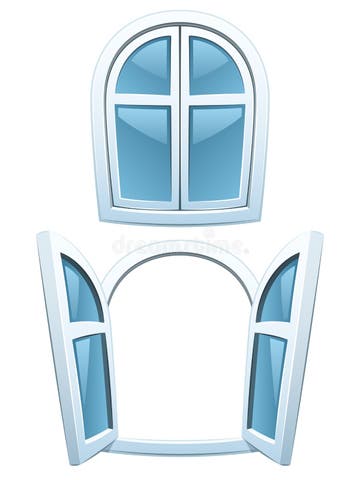 Cartoon windows stock vector. Illustration of object, clip - 8842215