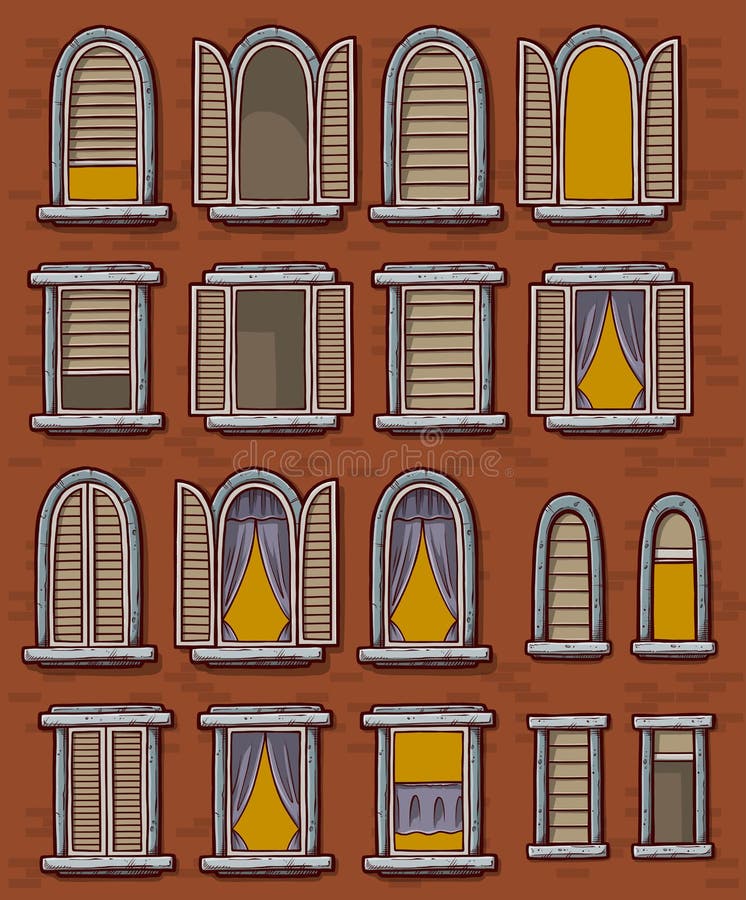 Cartoon Window Open Close Stock Illustrations – 360 Cartoon Window Open ...