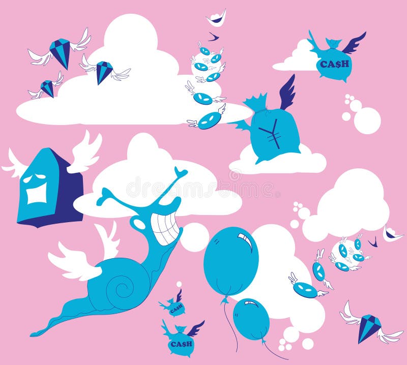 Cartoon Winged Creatures Stock Illustrations – 876 Cartoon Winged ...