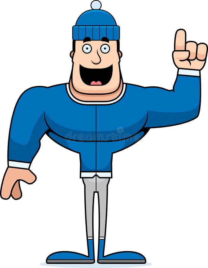 Cartoon Winter Man Idea stock vector. Illustration of tuque - 116196330