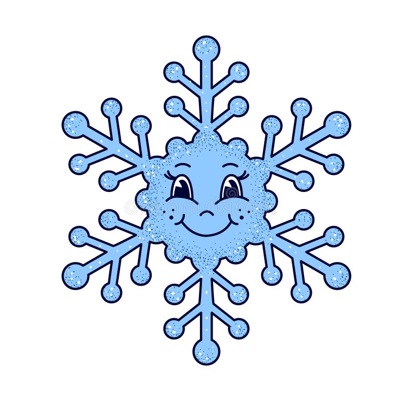 Cartoon winter snowflake stock vector. Illustration of winter - 289929127