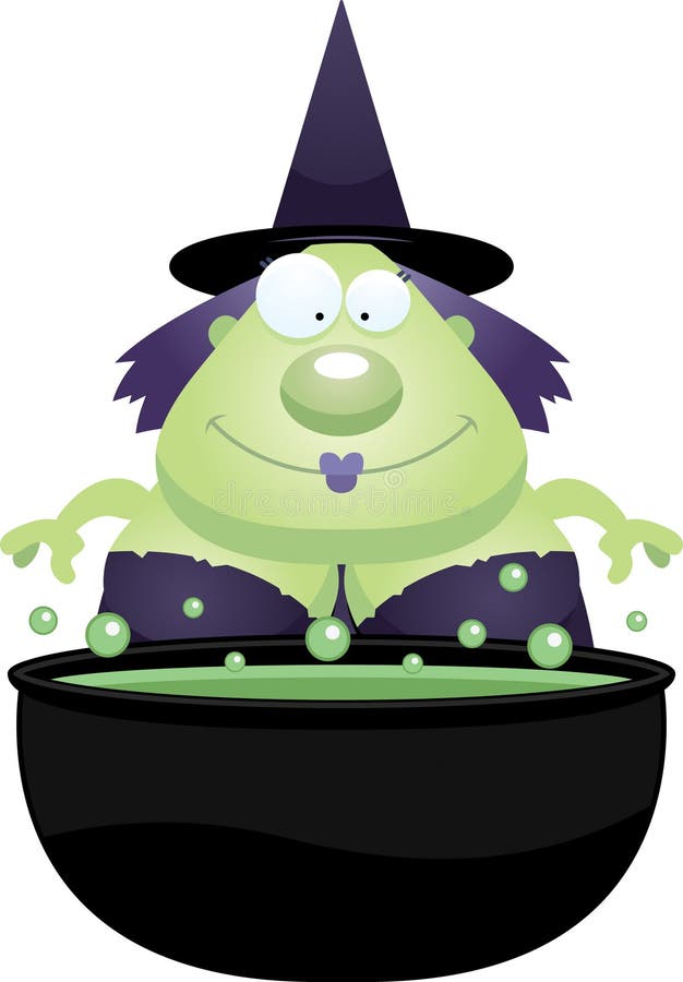 Cartoon Witch Cauldron stock vector. Illustration of clip - 51127533