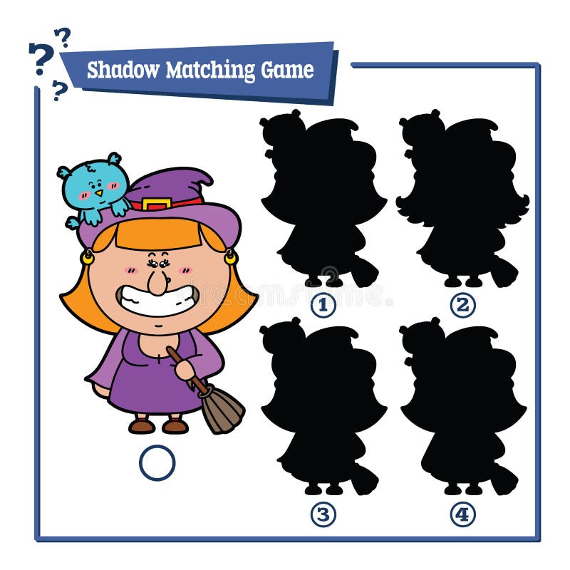 Cartoon Witch game stock vector. Illustration of funny - 62343478