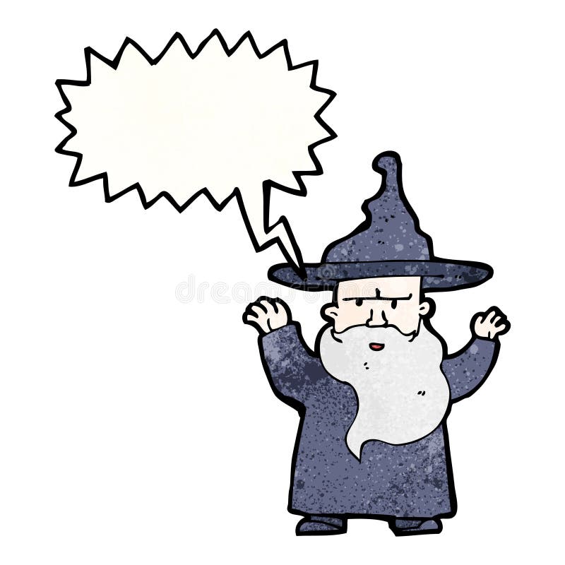Cartoon wizard stock vector. Illustration of retro, cartoon - 38037754