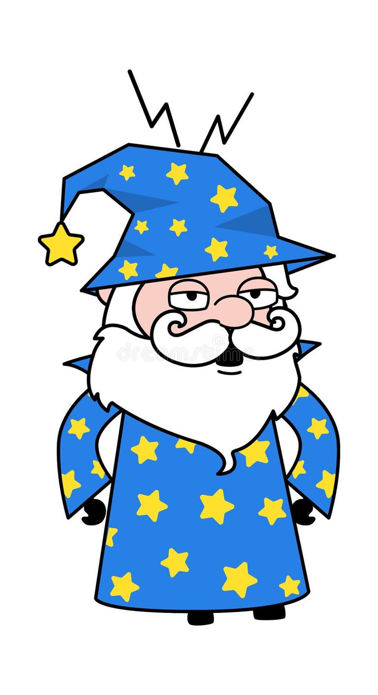 Cartoon Wizard Listening Stock Illustrations – 11 Cartoon Wizard ...