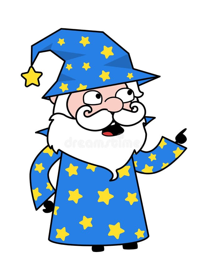 Cartoon Wizard Laughing stock illustration. Illustration of cartoon ...