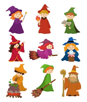 Cartoon Wizard Set Stock Illustrations – 7,453 Cartoon Wizard Set Stock ...