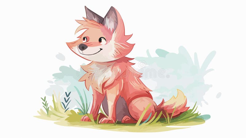 Cartoon Wolf Animation Vector Illustration for Creative Projects Stock ...