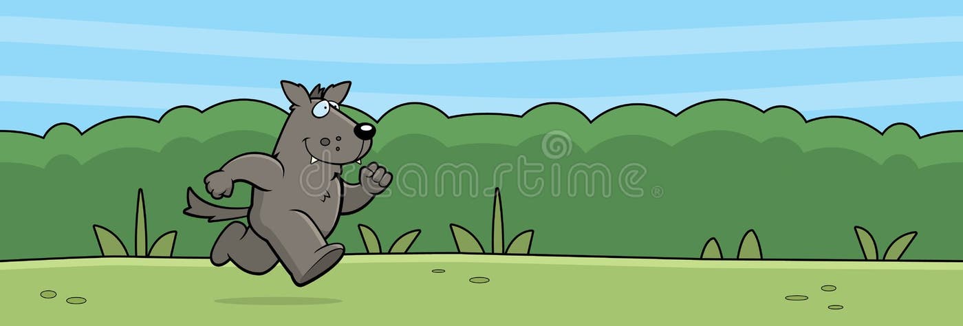 Cartoon Running Wolf Stock Illustrations – 811 Cartoon Running Wolf ...