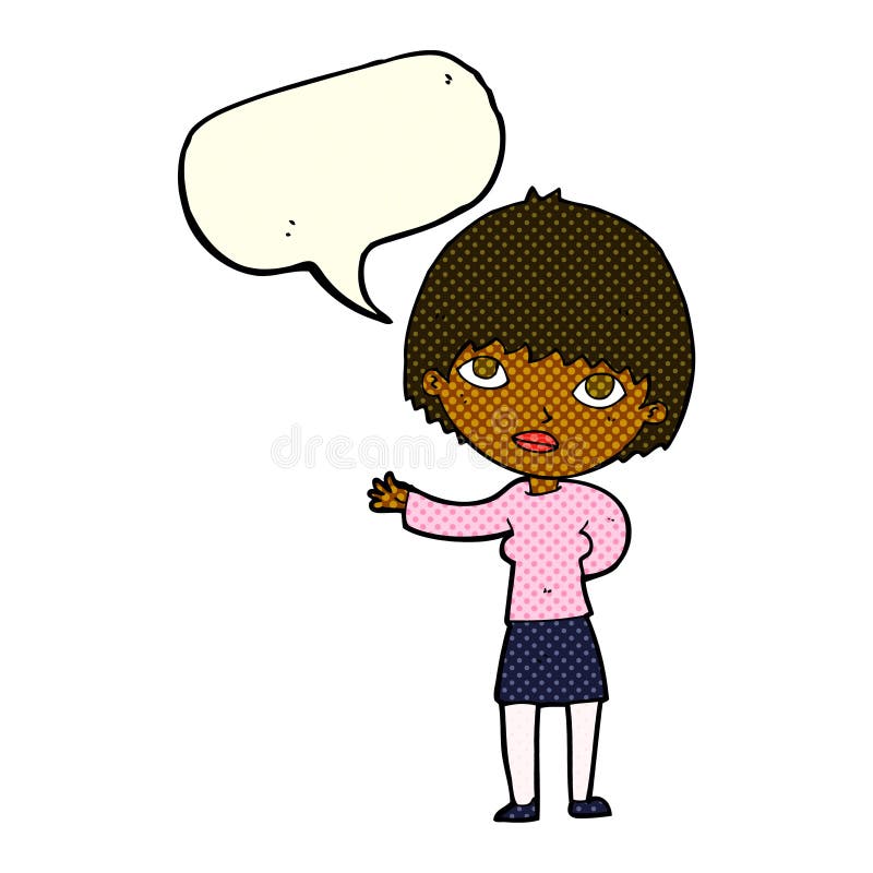 Cartoon Woman Explaining Stock Illustrations – 2,237 Cartoon Woman ...