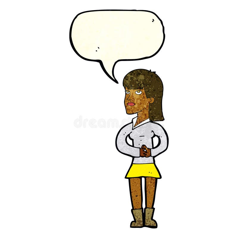 Cartoon Woman Waiting Speech Bubble Stock Illustrations – 190 Cartoon ...