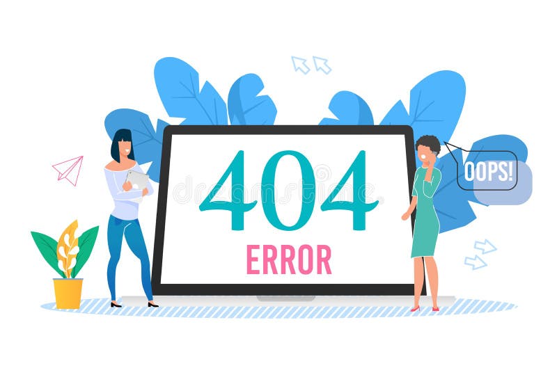 Women Calling Technical Support for Fixing Error Stock Vector ...