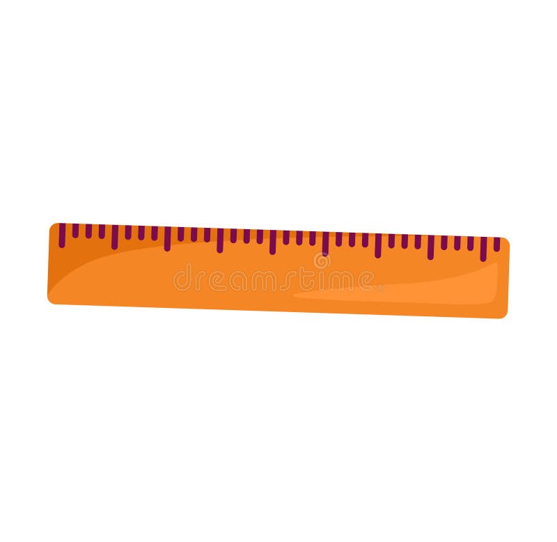 Cartoon Wooden Ruler with Measurement Scale. School Education Tool for ... Cartoon Wooden Ruler with Measurement Scale. School Education Tool for ...