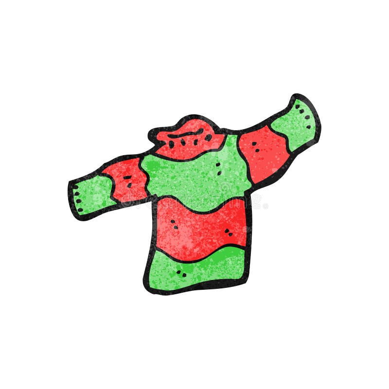 Cartoon woollen jumper stock vector. Illustration of clip - 38059478