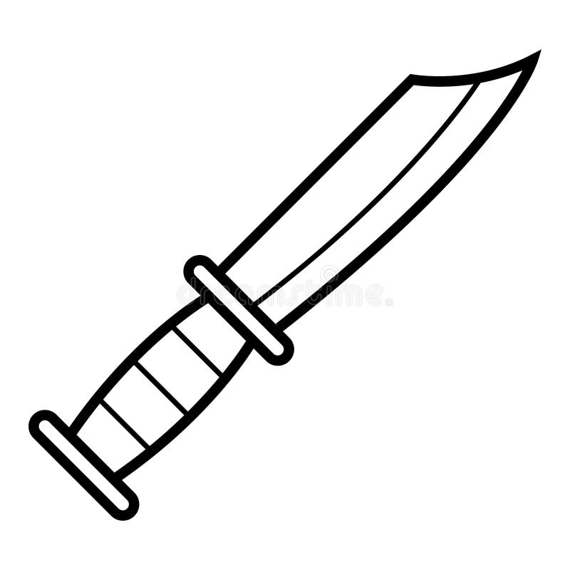 Cartoon bayonet knife stock vector. Illustration of simple - 257553293